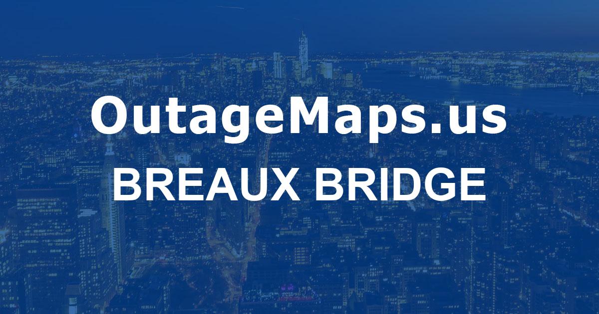 Breaux Bridge Power Outages Map
