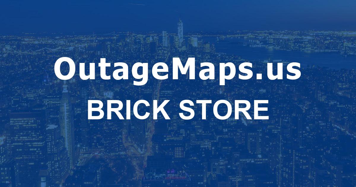 Brick Store Power Outages Map