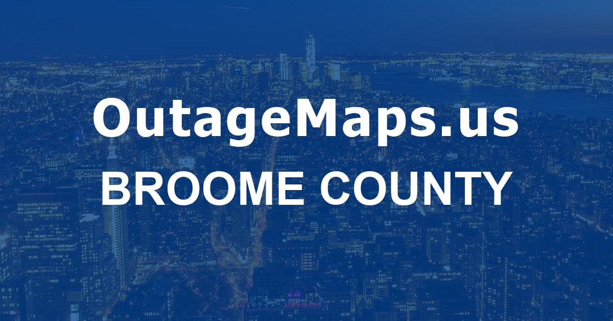 Broome County Power Outages Map