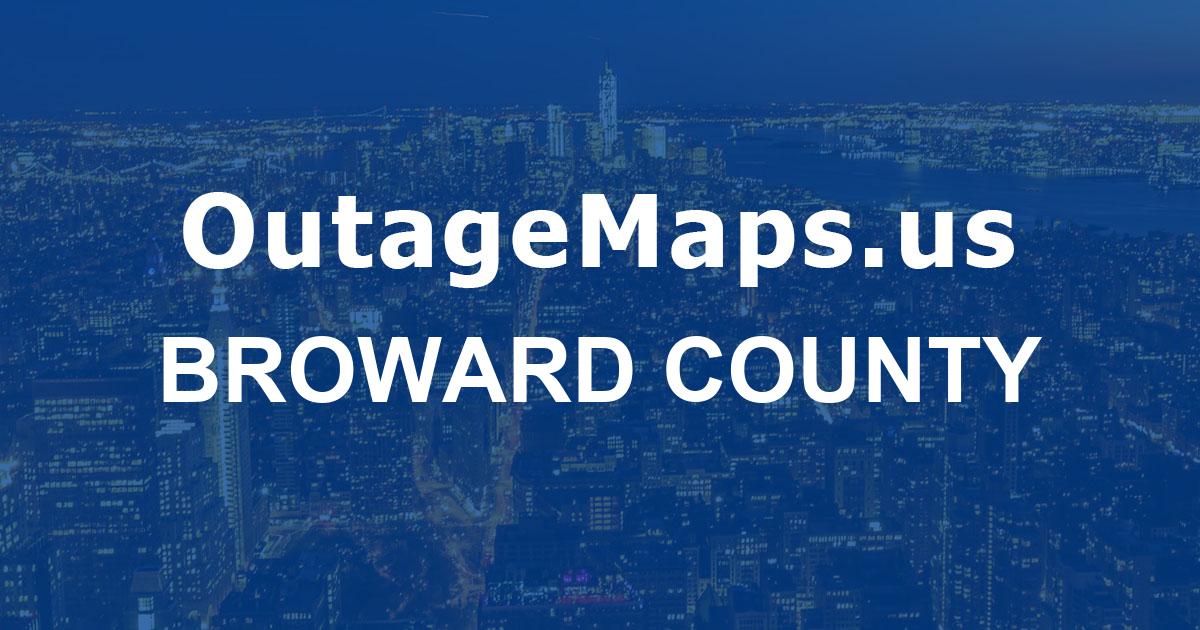 Broward County Power Outages Map