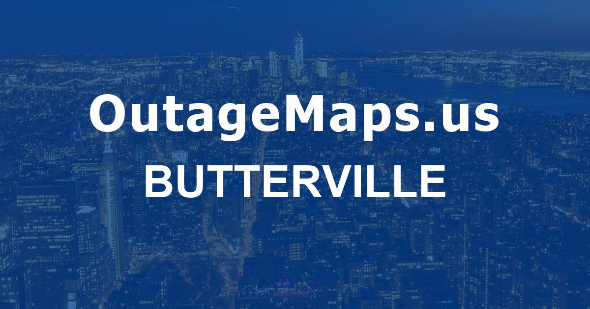 Butterville Power Outages Map