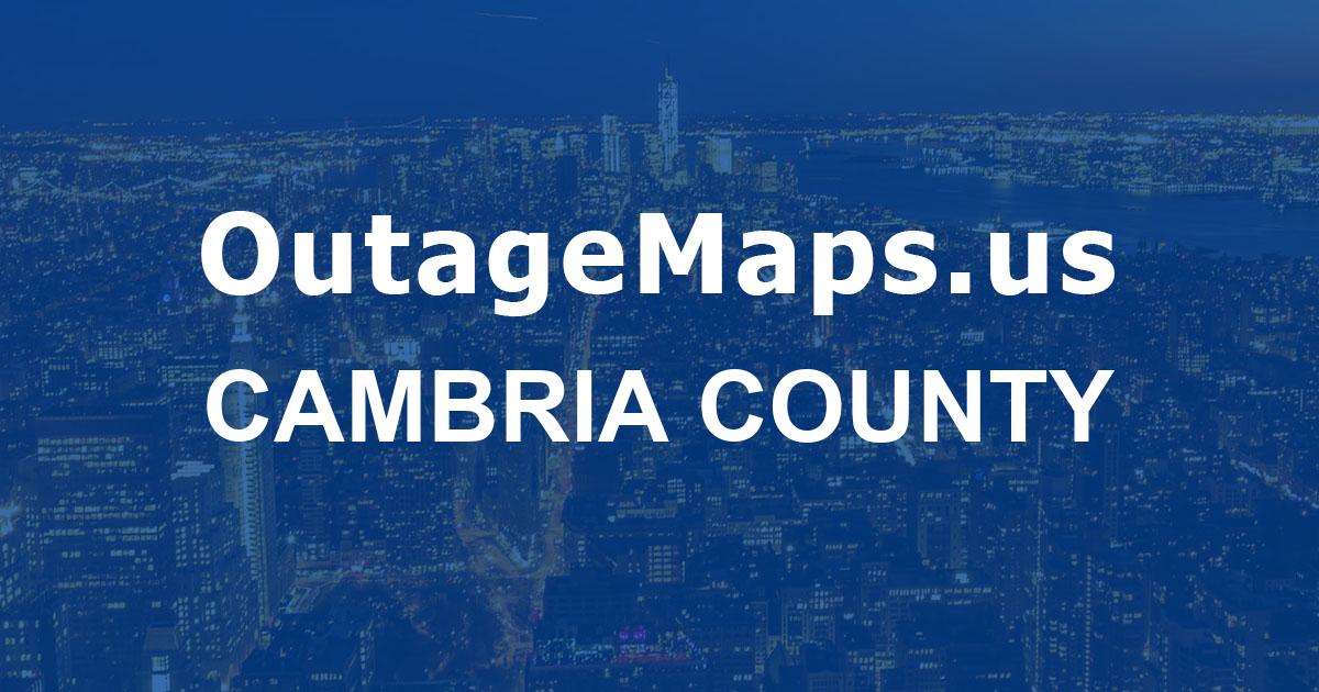 Cambria County Power Outages Map
