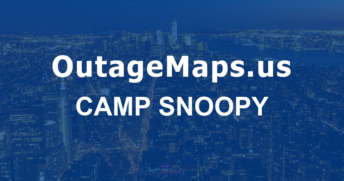 Camp Snoopy Power Outages Map