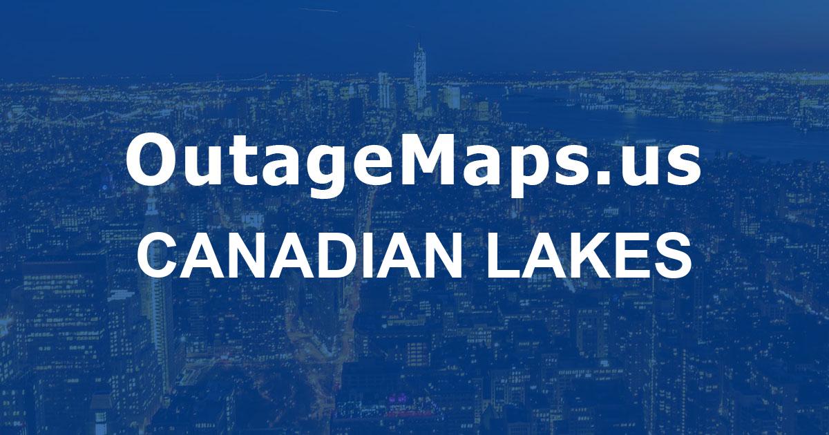 Canadian Lakes Power Outages Map