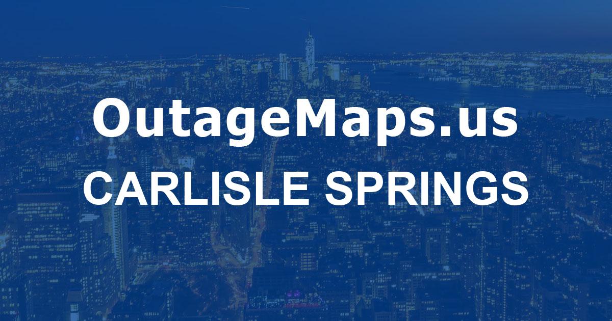 Carlisle Springs Power Outages Map