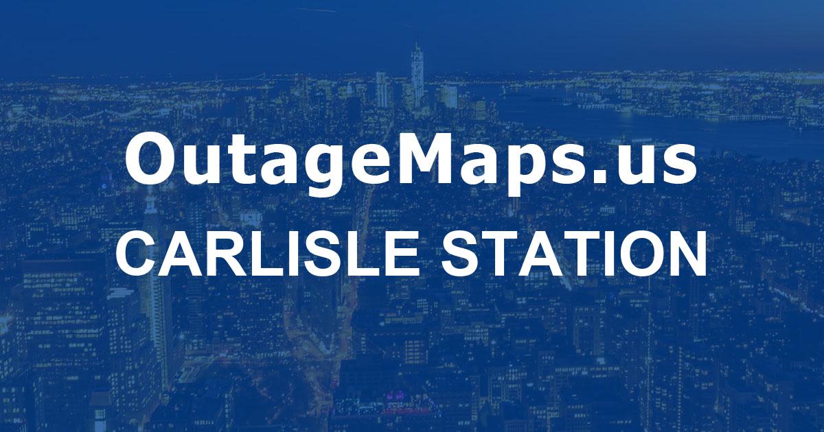 Carlisle Station Power Outages Map