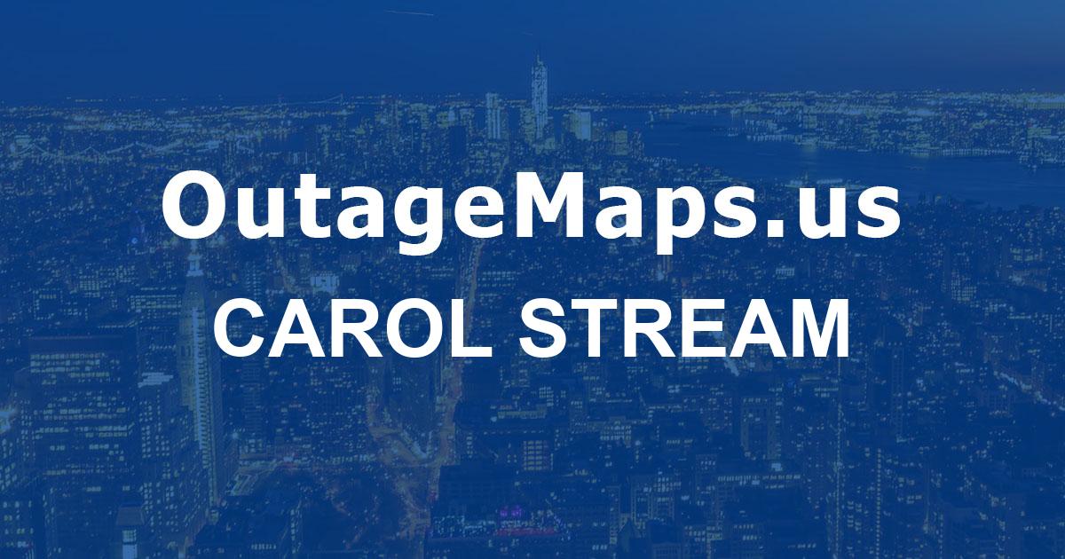 Carol Stream Power Outages Map