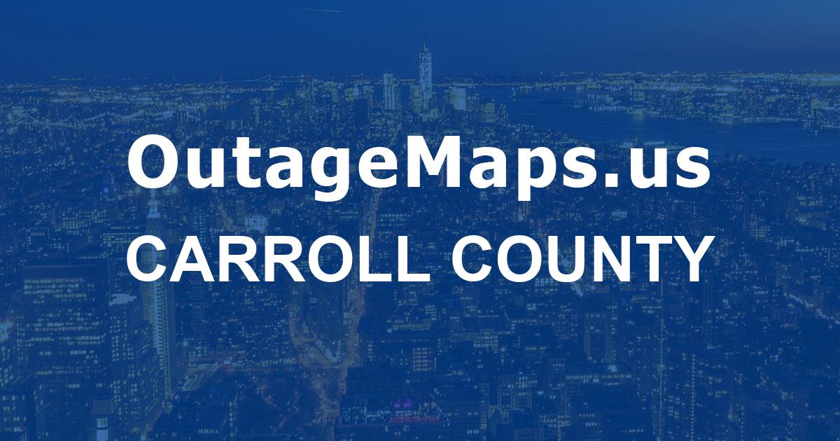Carroll County Power Outages Map