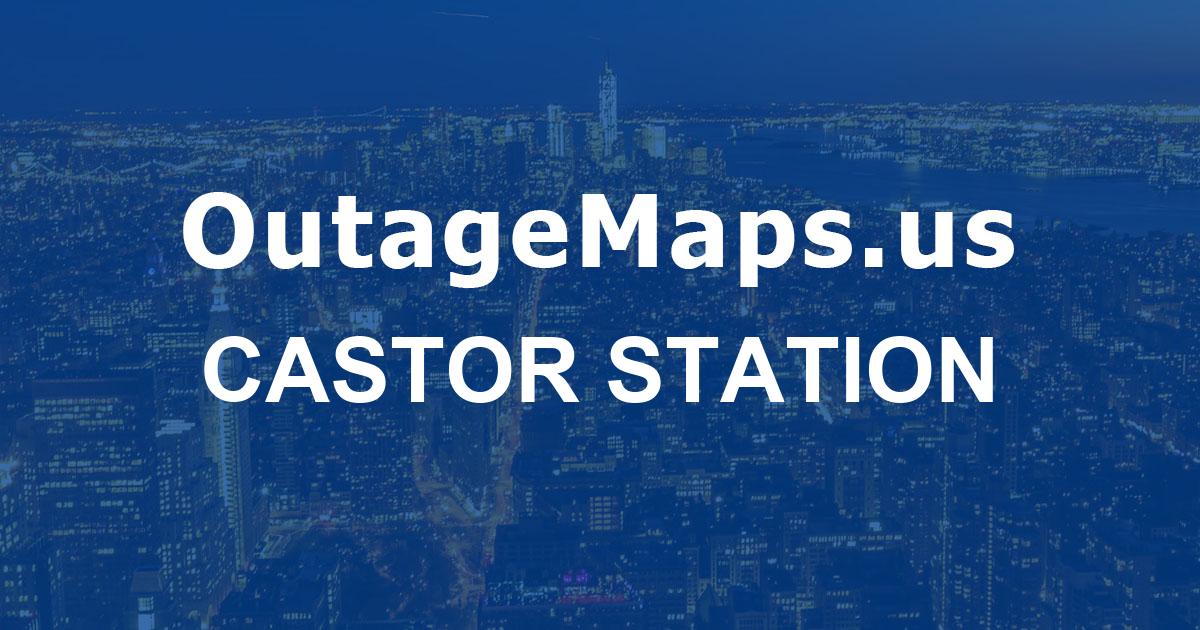 Castor Station Power Outages Map