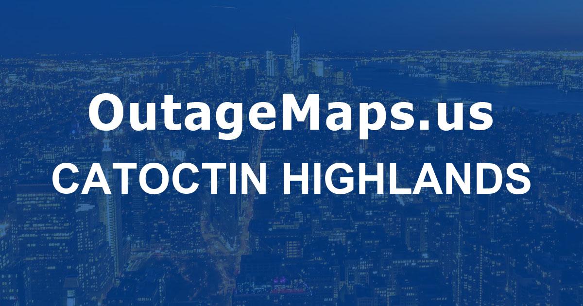 Catoctin Highlands Power Outages Map