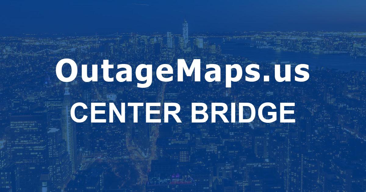 Center Bridge Power Outages Map