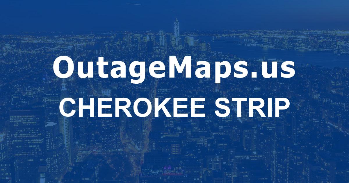Cherokee Strip Power Outages Map