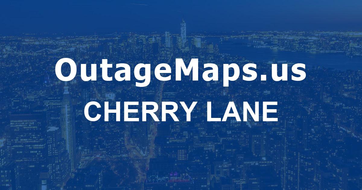 Cherry Lane Power Outages Map