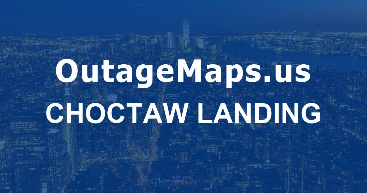 Choctaw Landing Power Outages Map