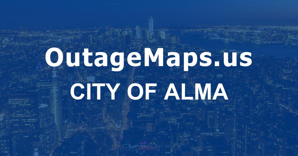 City of Alma Power Outages Map