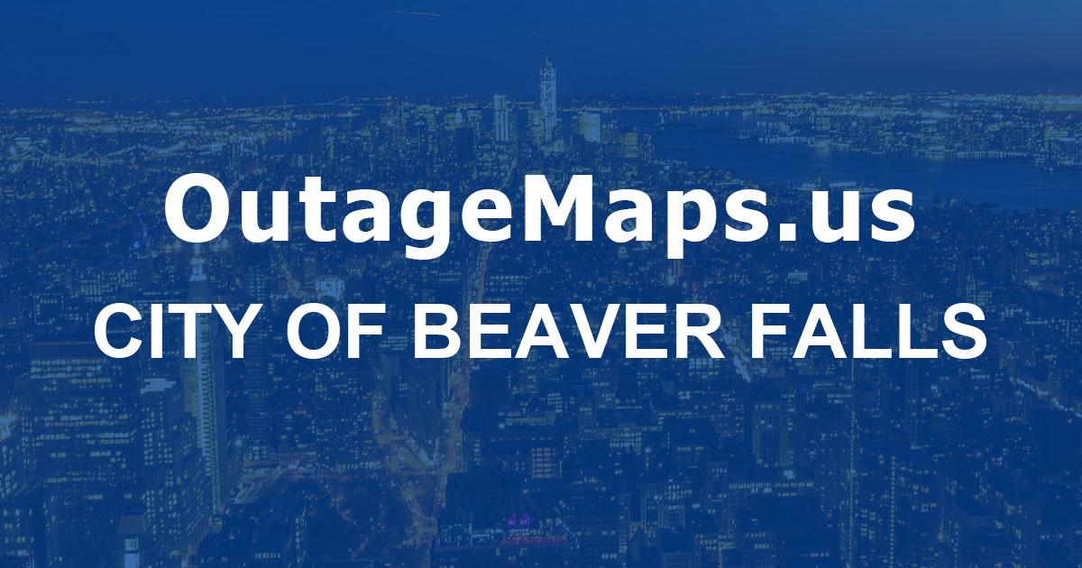 City of Beaver Falls Power Outages Map