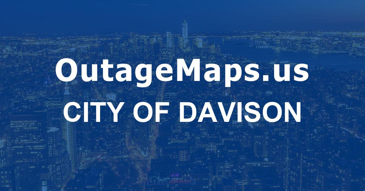 City of Davison Power Outages Map