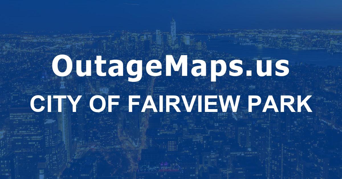 City of Fairview Park Power Outages Map