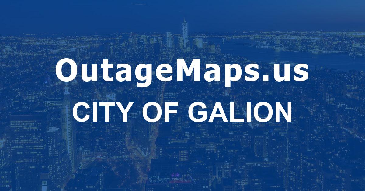 City of Galion Power Outages Map