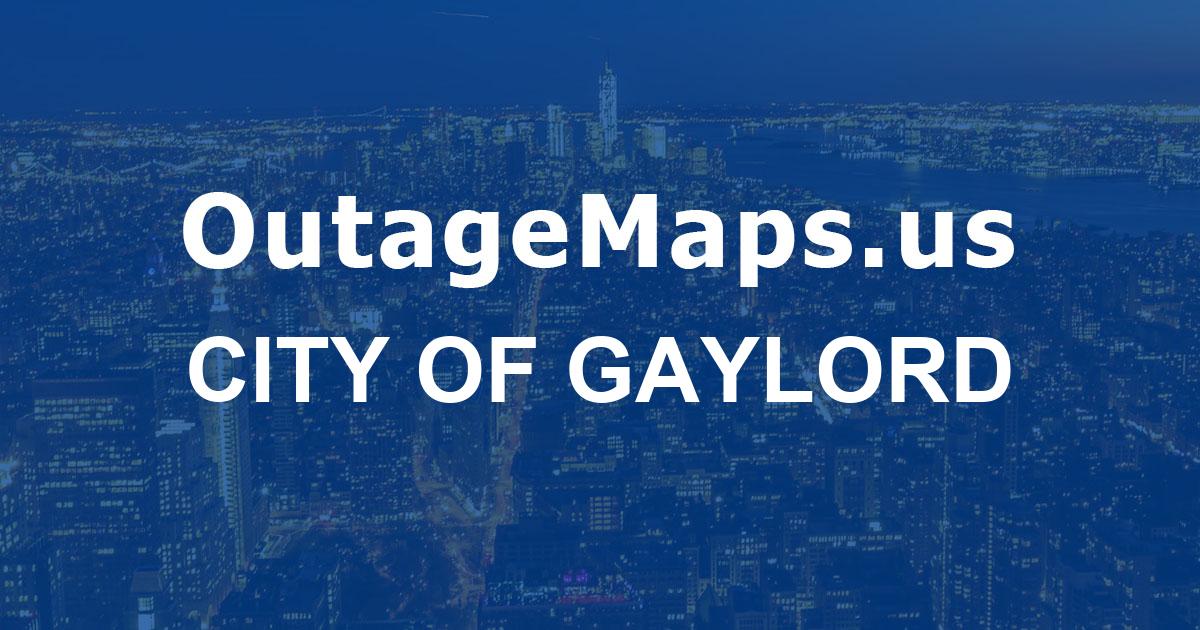 City of Gaylord Power Outages Map