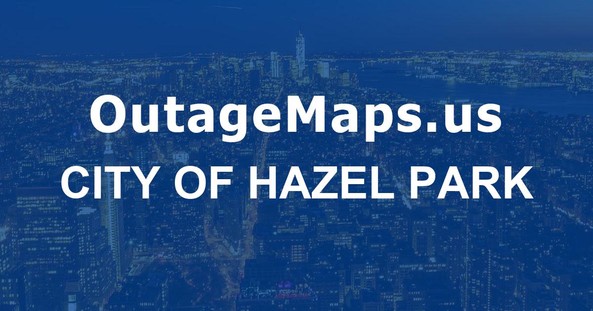 City of Hazel Park Power Outages Map