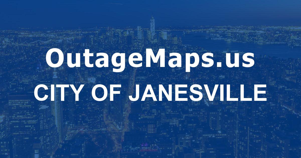 City of Janesville Power Outages Map