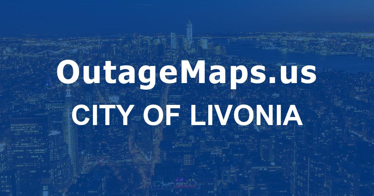 City of Livonia Power Outages Map