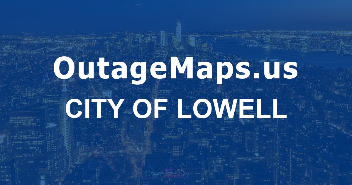 City of Lowell Power Outages Map