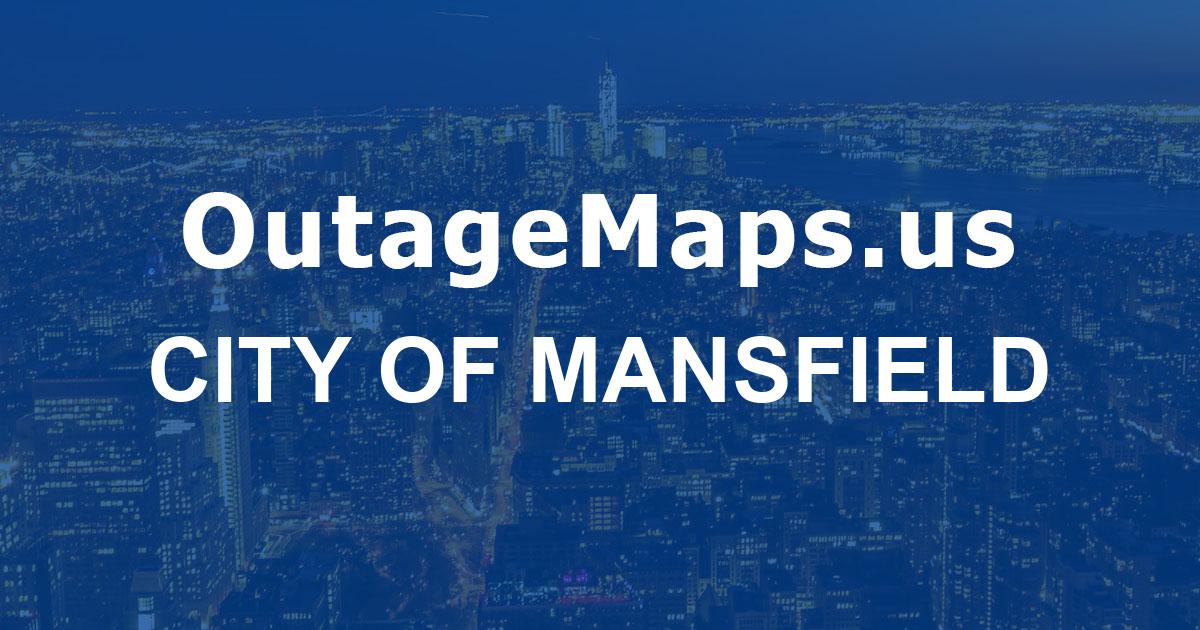 City of Mansfield Power Outages Map