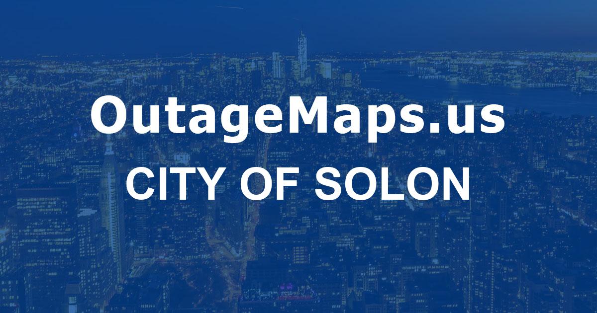 City of Solon Power Outages Map