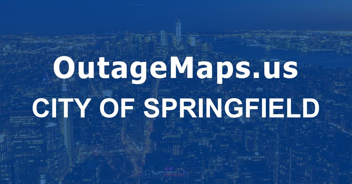 City of Springfield Power Outages Map