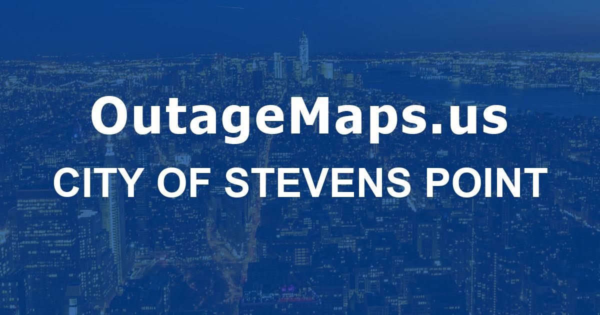 City of Stevens Point Power Outages Map