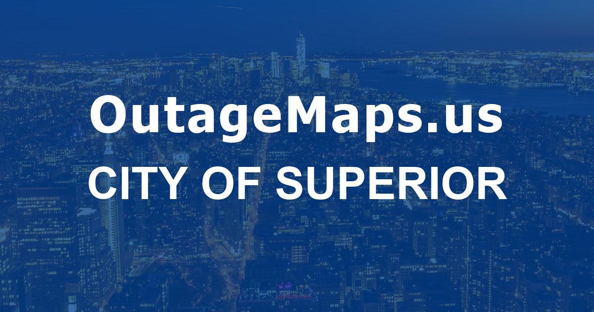 City of Superior Power Outages Map