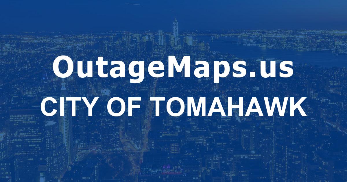 City of Tomahawk Power Outages Map