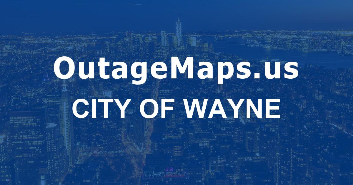 City of Wayne Power Outages Map