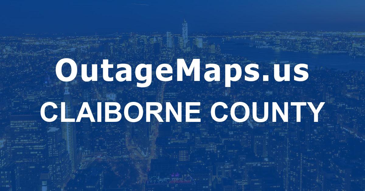 Claiborne County Power Outages Map