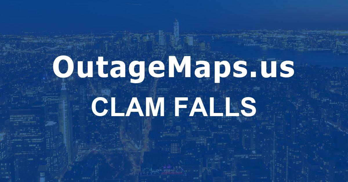 Clam Falls Power Outages Map