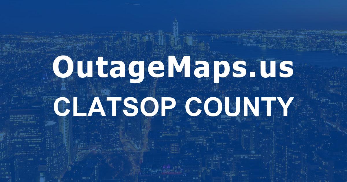 Clatsop County Power Outages Map