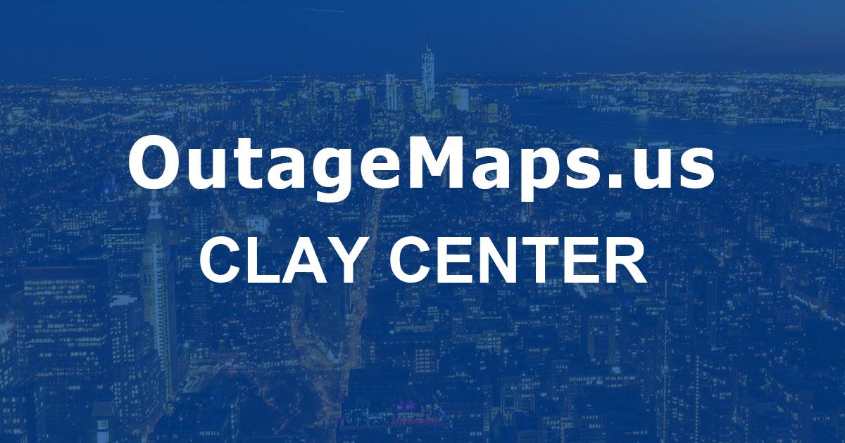 Clay Center Power Outages Map