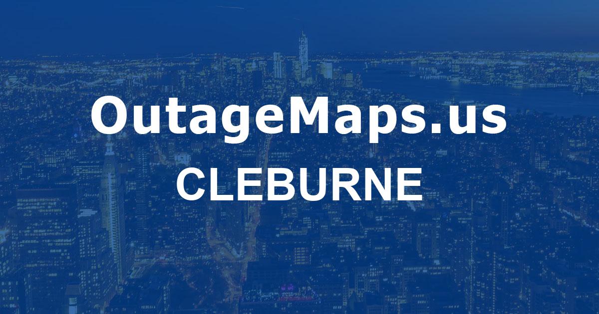 Cleburne Power Outages Map