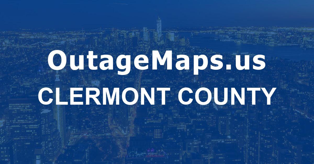 Clermont County Power Outages Map