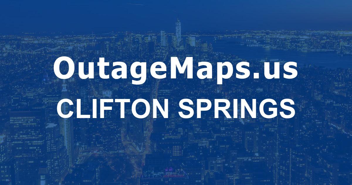 Clifton Springs Power Outages Map