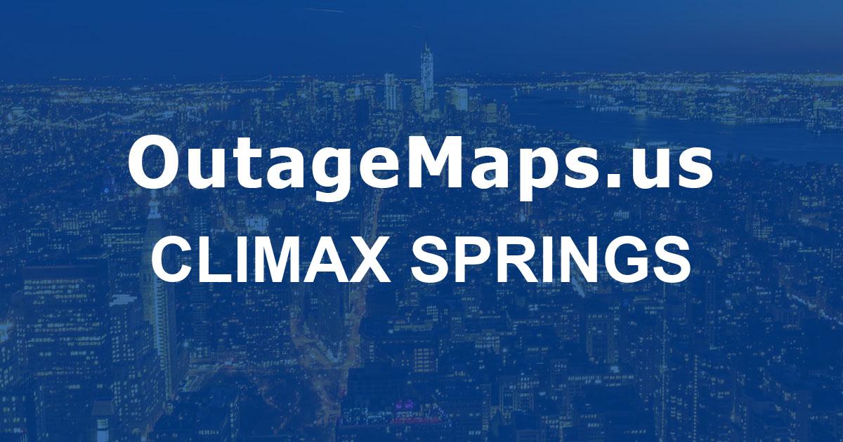 Climax Springs Power Outages Map