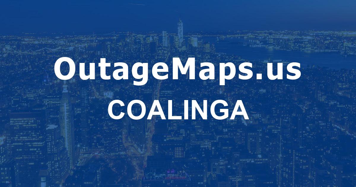 Coalinga Power Outages Map