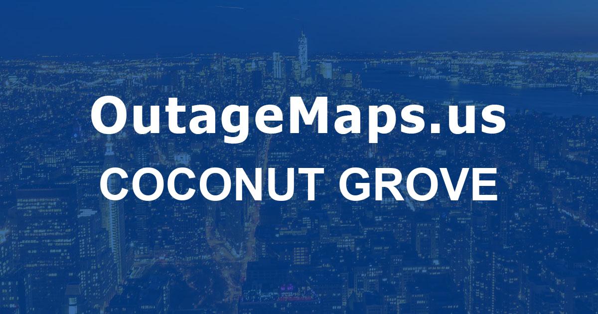 Coconut Grove Power Outages Map