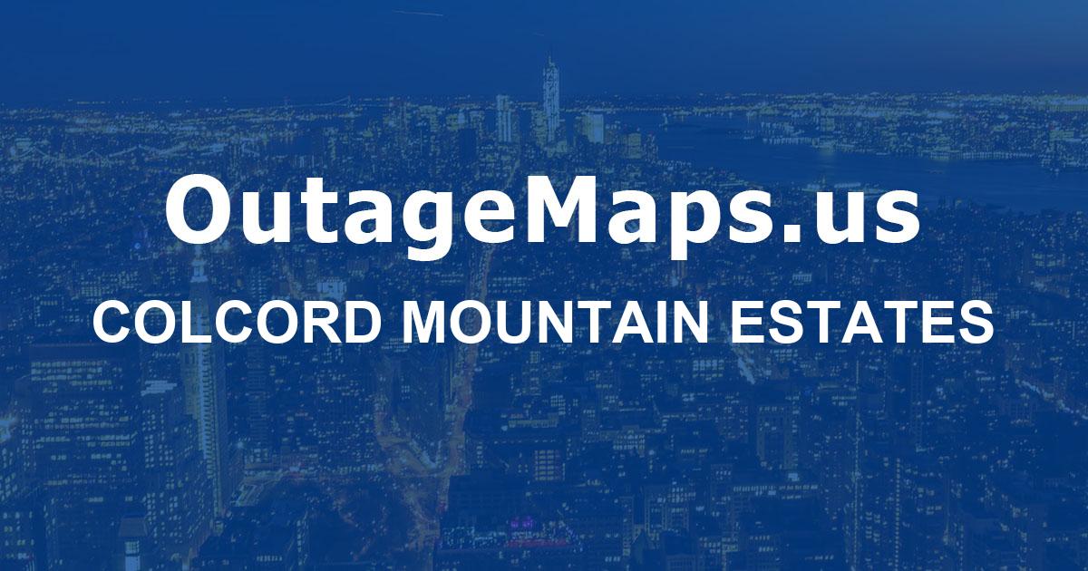 Colcord Mountain Estates Power Outages Map