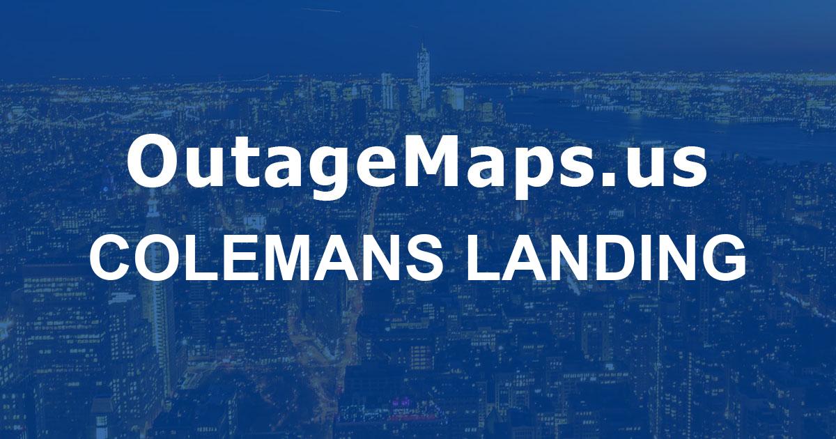 Colemans Landing Power Outages Map