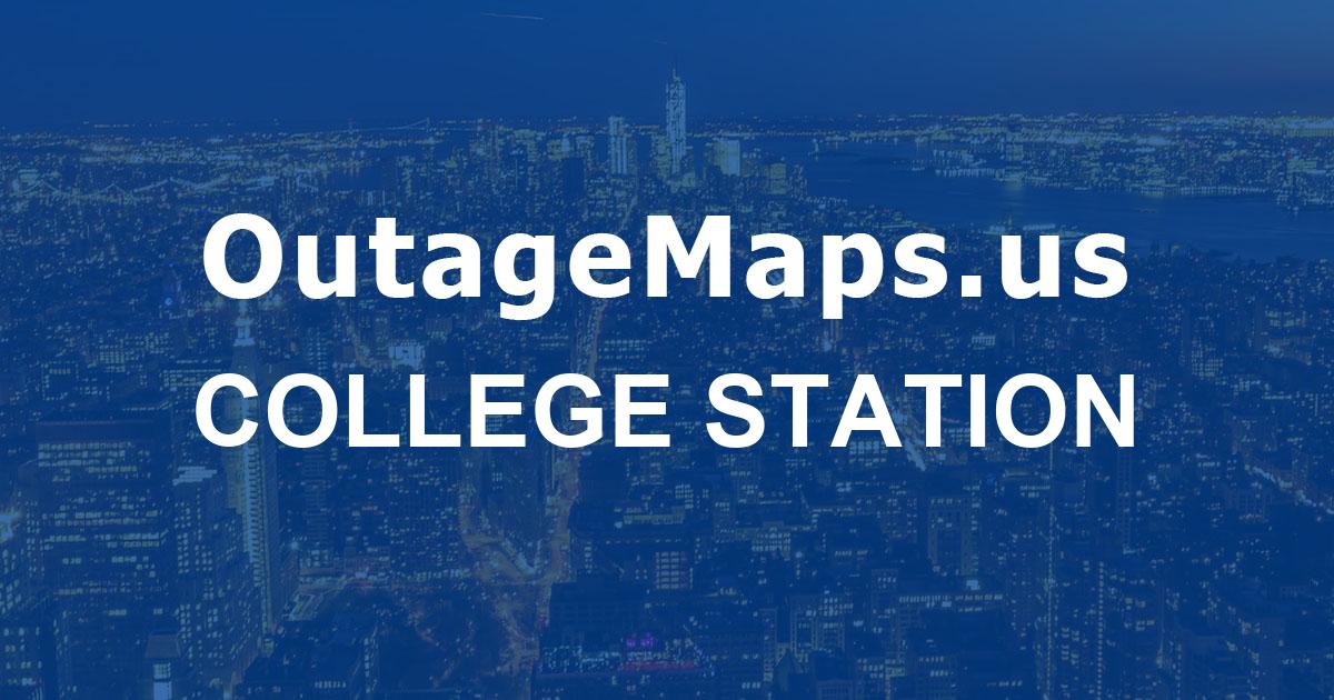 College Station Power Outages Map