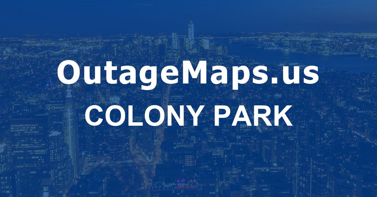 Colony Park Power Outages Map