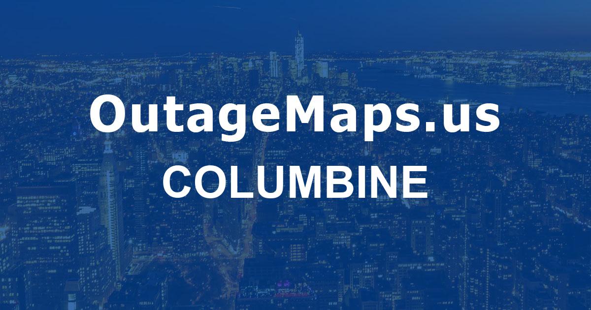 Columbine Power Outages Map